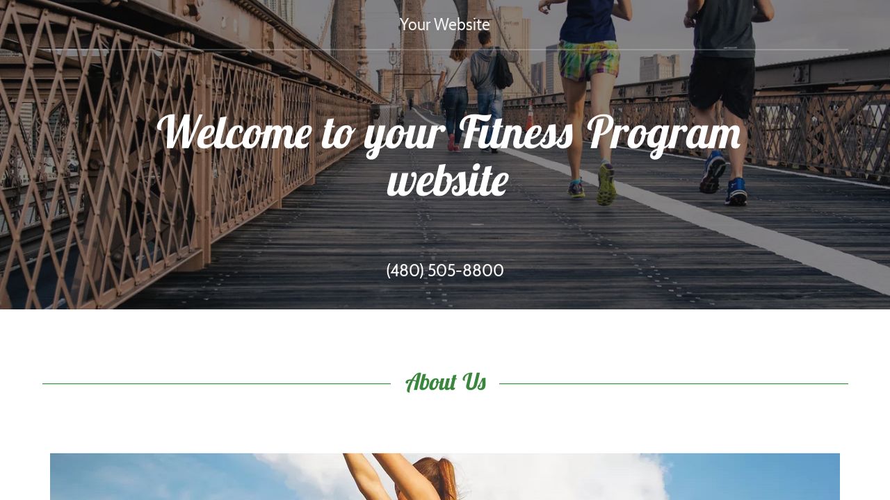 Fitness Program Website Templates GoDaddy