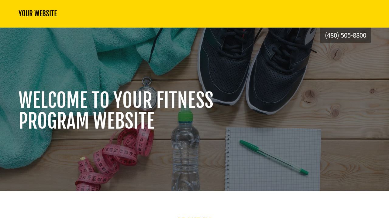 Fitness Program Website Templates GoDaddy