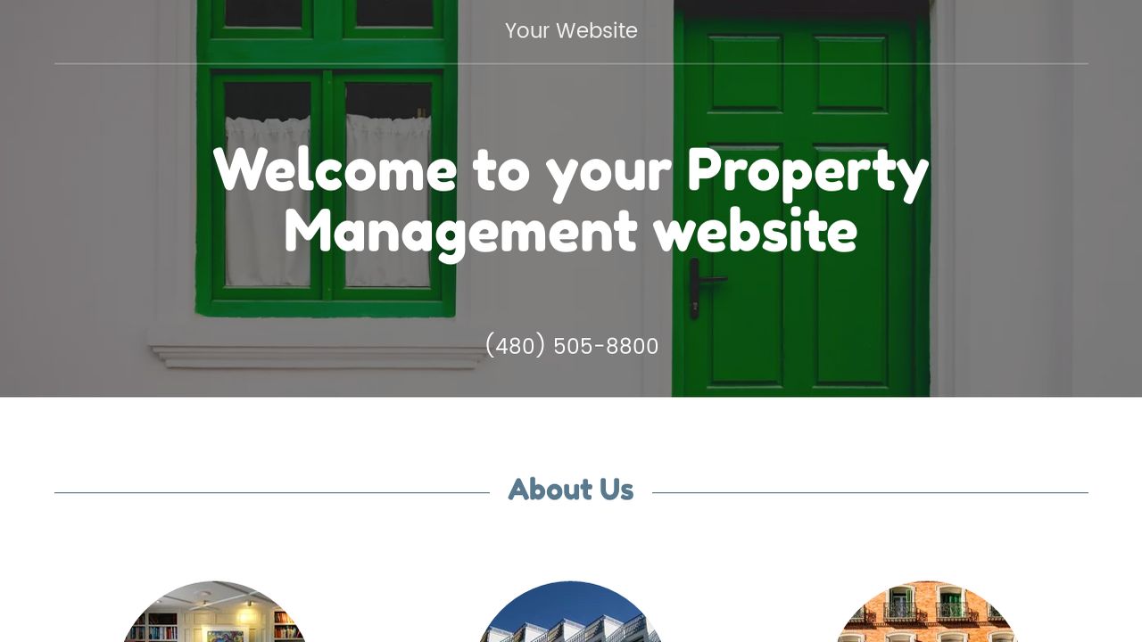 Property Management Website Template Collection