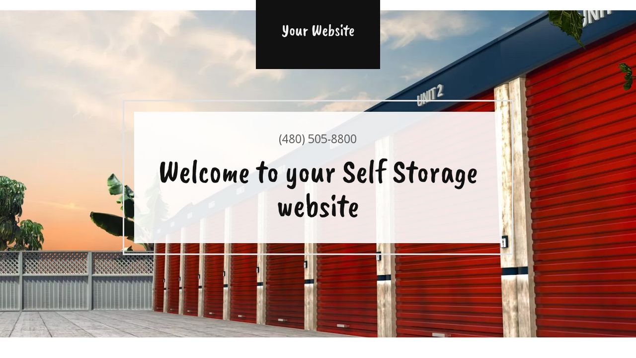 Self Storage Website Templates GoDaddy