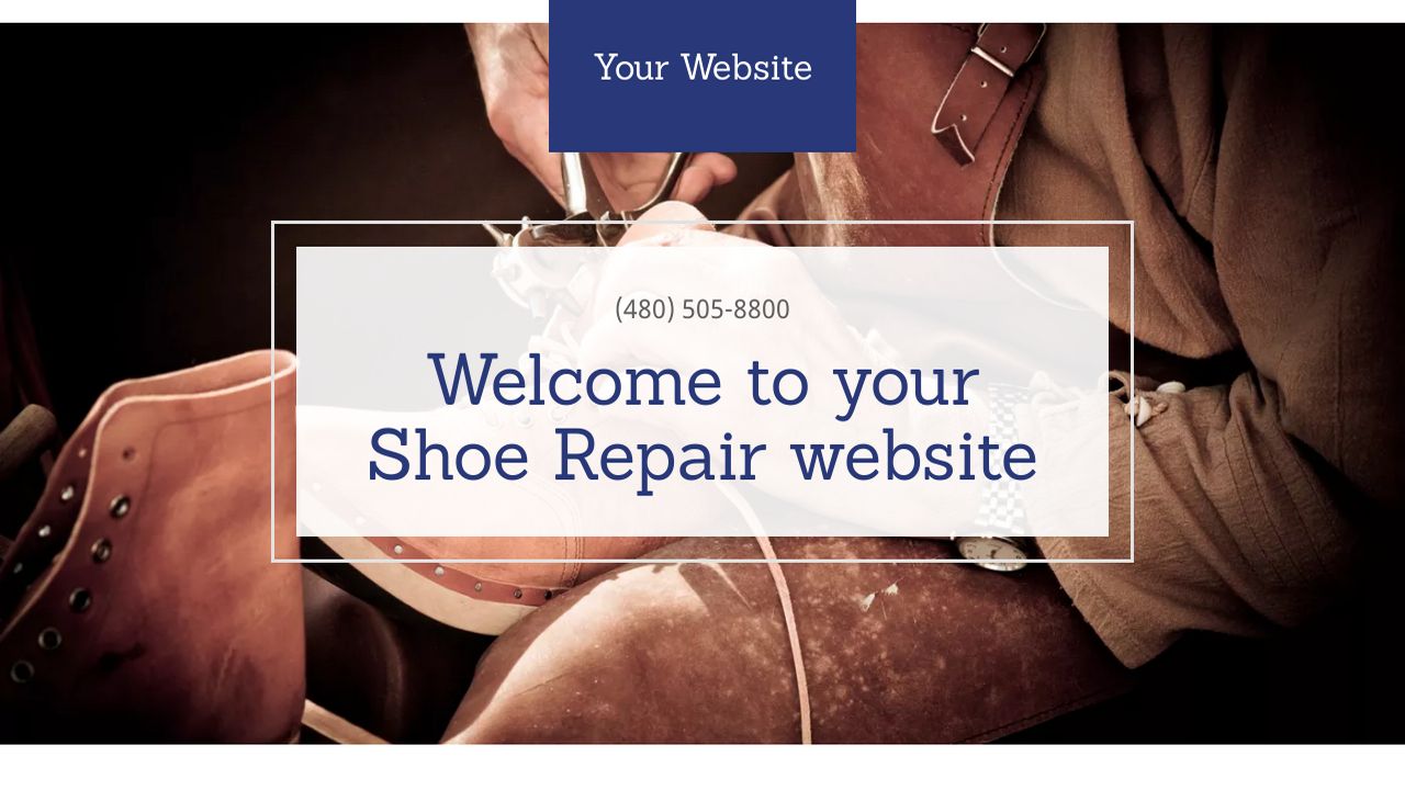 Shoe Repair Website Template - woodteam