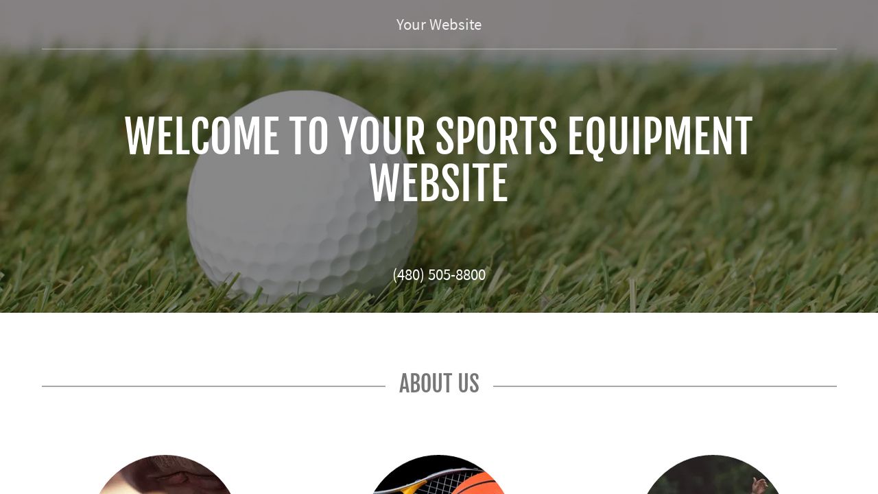 Sports Equipment Website Templates GoDaddy