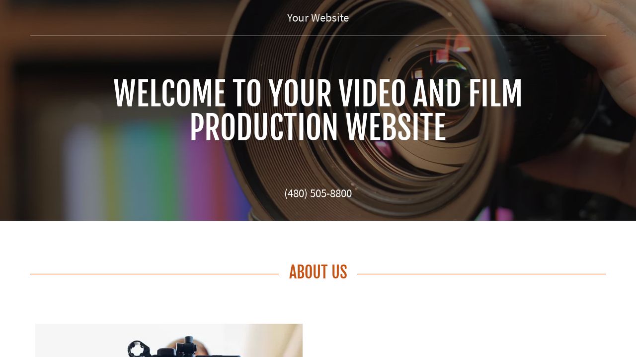 Video And Film Production Website Templates GoDaddy