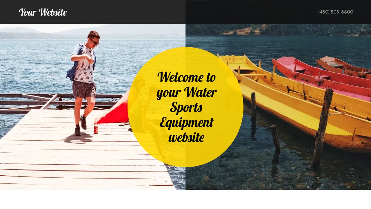 Water Sports Equipment Website Templates GoDaddy