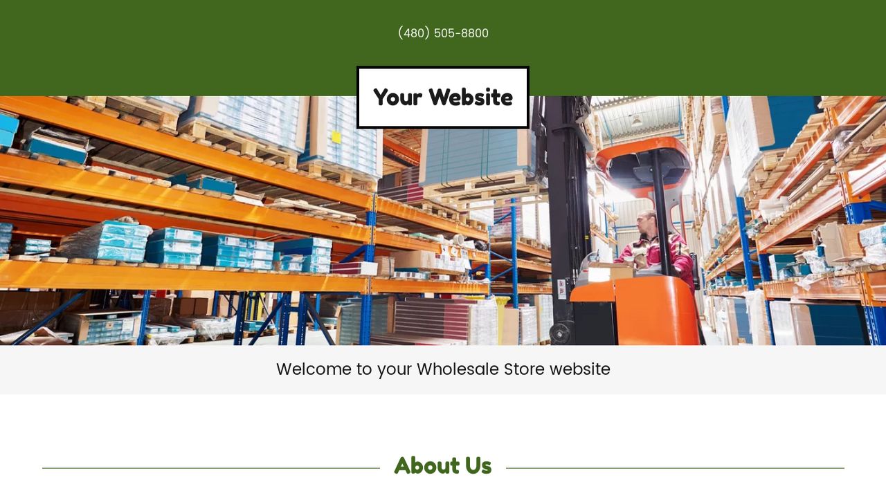 Wholesale Store Website Templates GoDaddy
