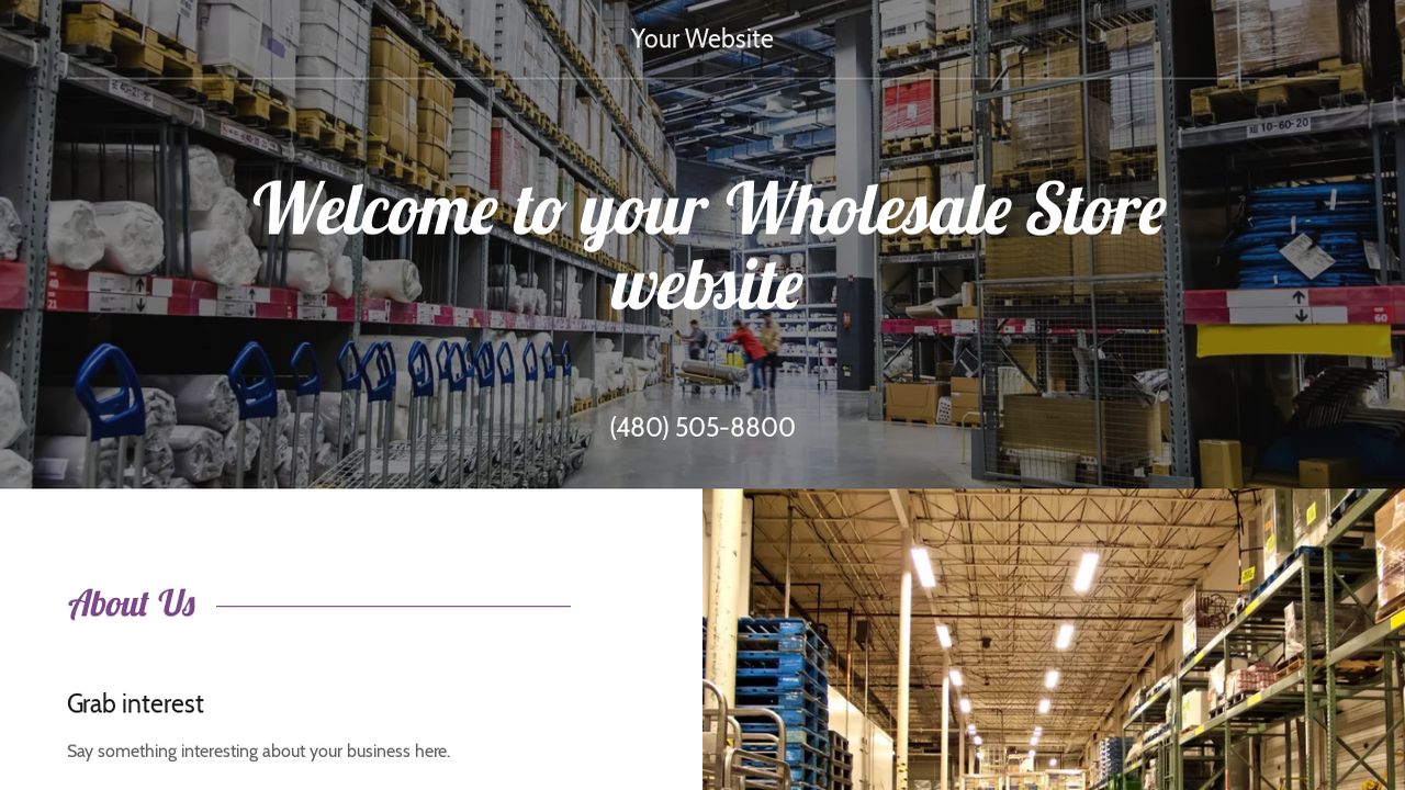 Wholesale Store Website Templates GoDaddy
